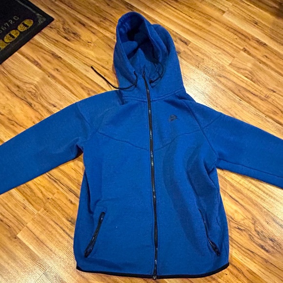 Nike | Sweaters | Nike Tech Hoodie Blue | Poshmark